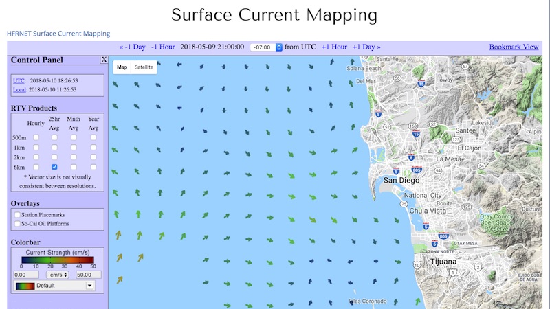 SurfaceCurrentMapping | Southern California Coastal Ocean Observing System